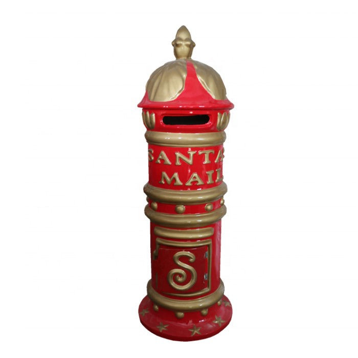 Fibreglass sculpture Christmas santa mail box – Wild Art Decoration